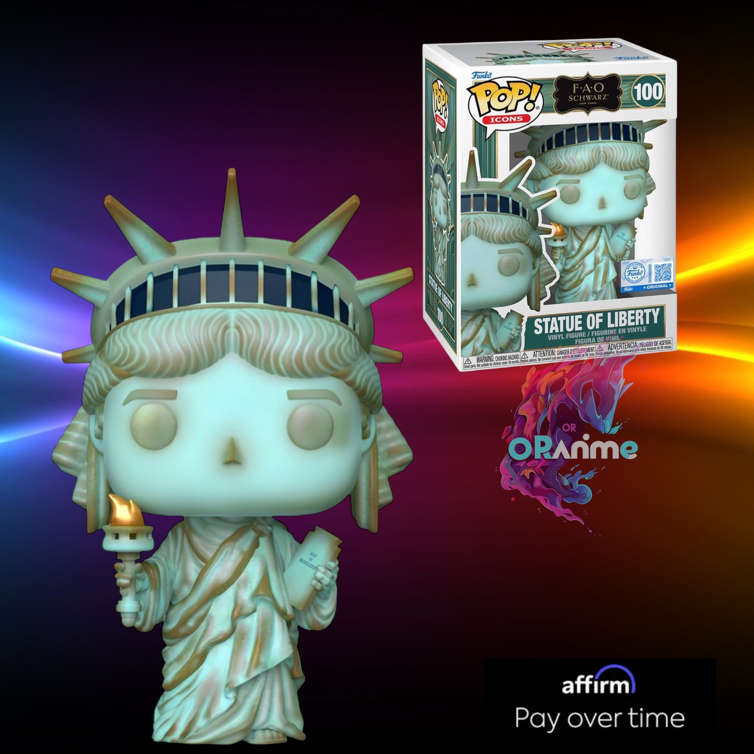 Funko Pop Icons Statue of Liberty #100 (F.A.O. Schwarz Exclusive) – OR ...